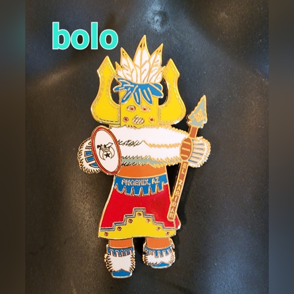 Native American | Accessories | Native American Enamel Shriners Bolo ...